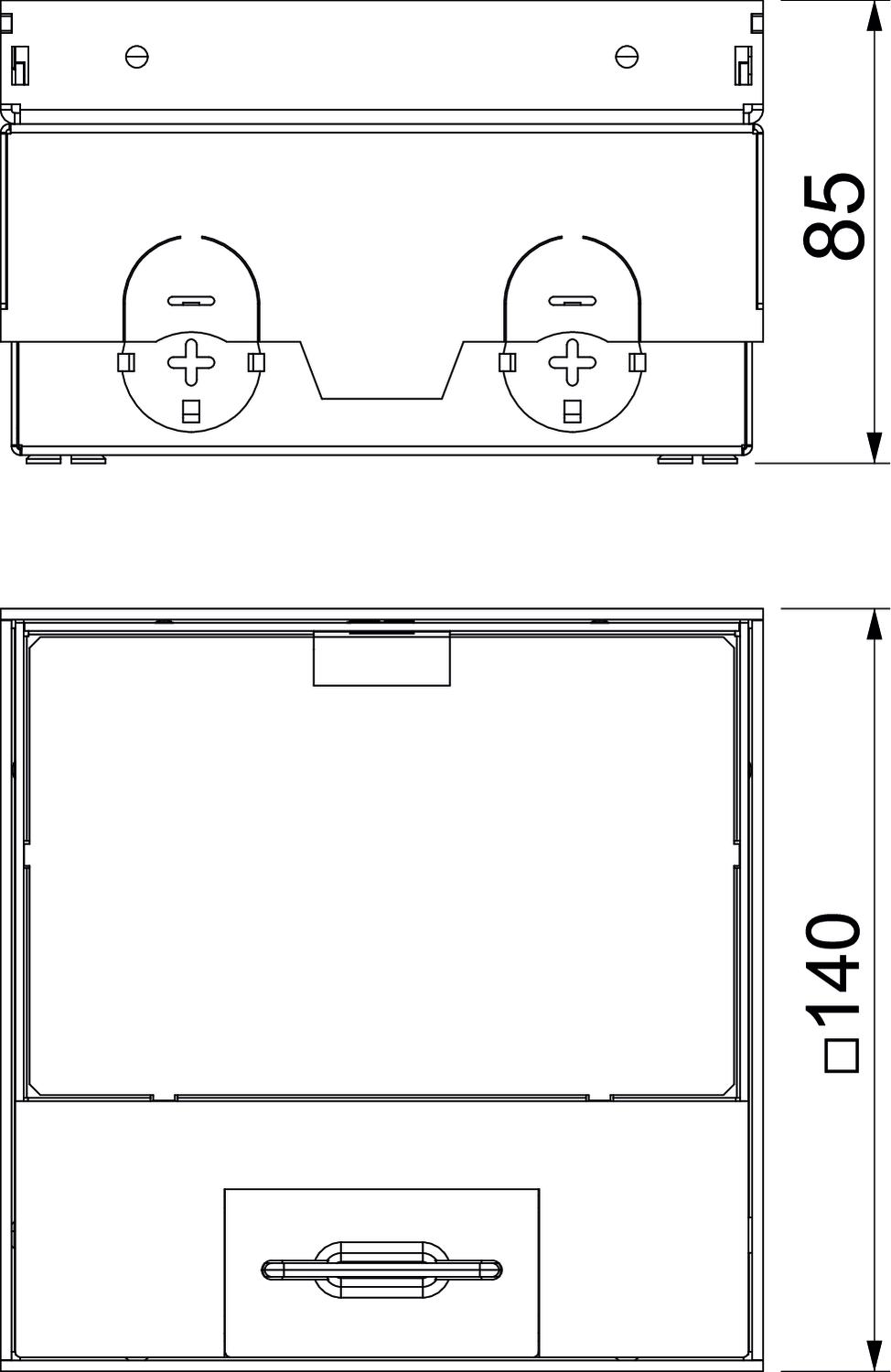 UDHOME-ONE floor socket, with floor covering recess, BS socket, brass | OBO